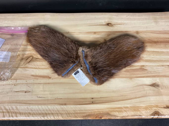 Vintage Alaskan Beaver & Musk Ox Mittens