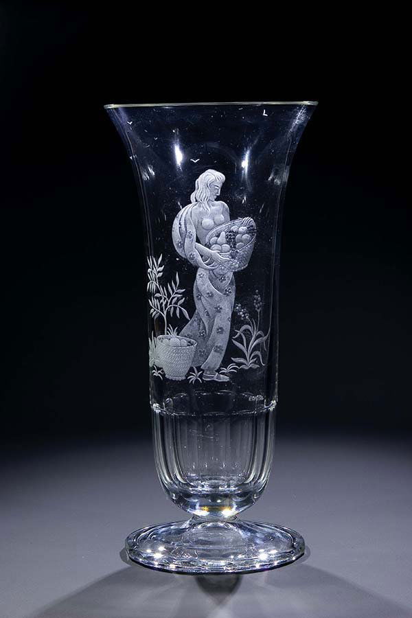 Vase Herbst Weisl Glass Art Deco Autumn Vintage