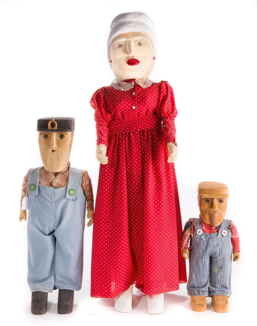 3 Folk Art Carvings, inc. Troy Webb - Aug 05, 2017 | Case Antiques, Inc ...