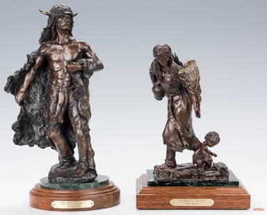 Bronze Native Sculpture