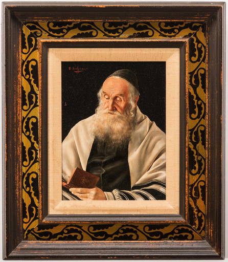 Otto Eichinger, O/b, Portrait Of A Rabbi