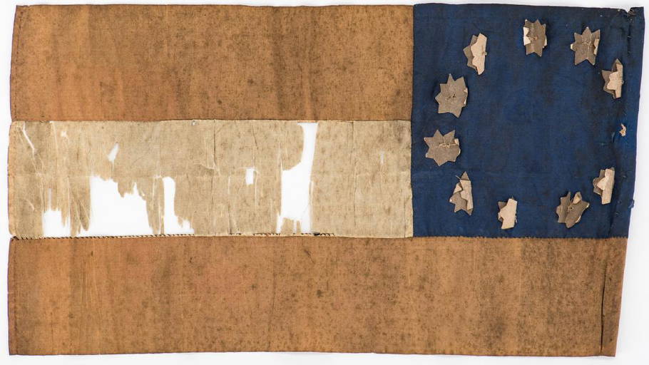 Civil War Era Confederate Parade Flag