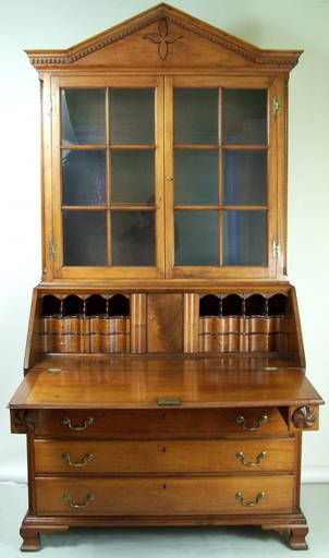 Exceptional North Carolina Desk & Bookcase, Needham