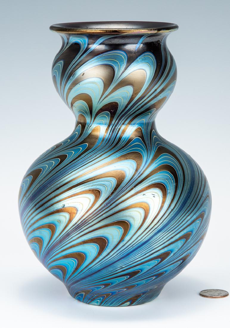 Loetz Phanomen Art Glass Vase, signed "Austria"