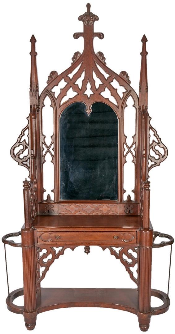 Gothic Walnut Hall Tree, MS History - Jan 25, 2020 | Case Antiques, Inc ...