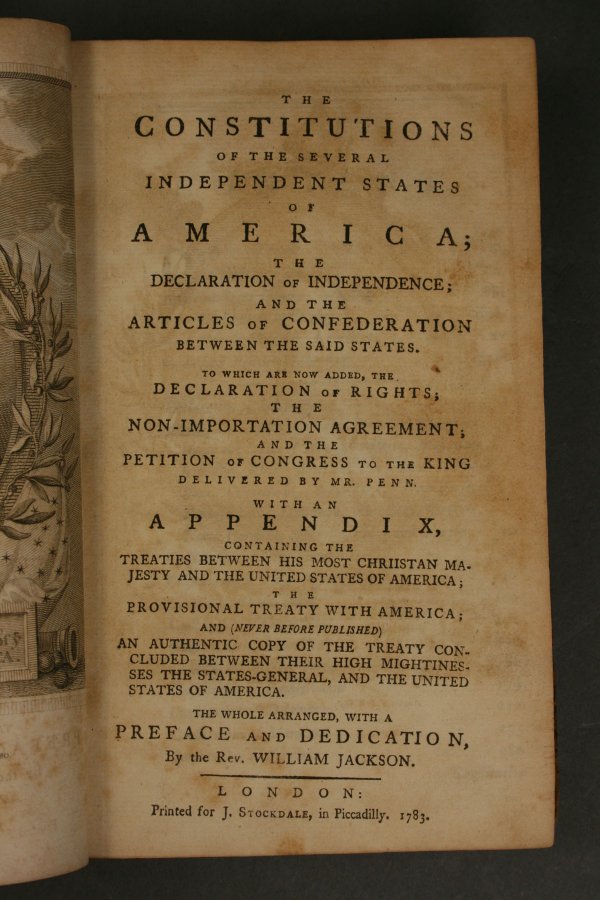 6: Constitution of Independent States of America, 1783