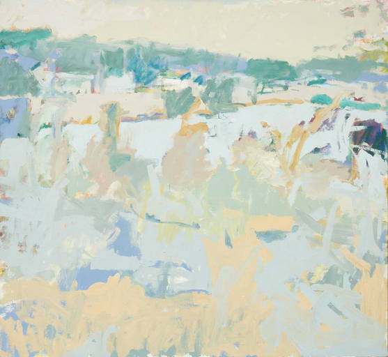 David Kapp O/c Abstract Painting, Raritan River, 1977
