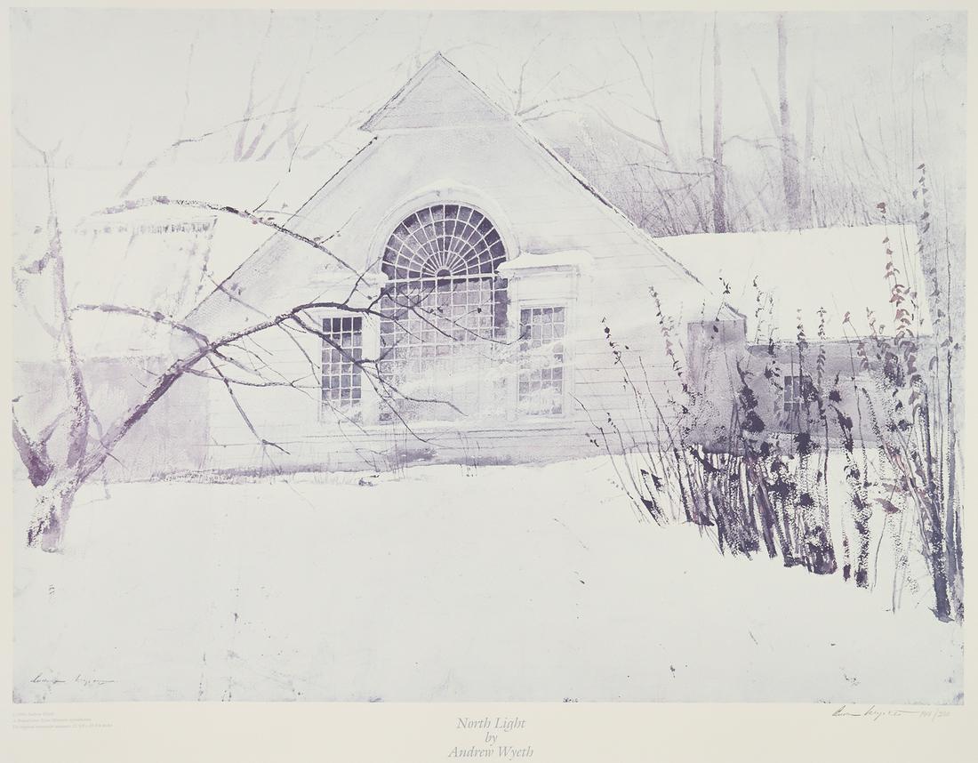 Andrew Wyeth Signed Print, North Light
