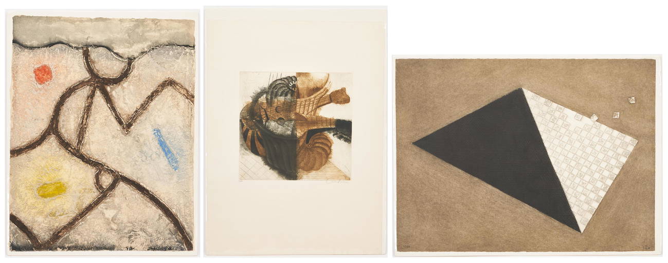 3 Abstract Etchings: Arthur Piza, Pierre Brisson, (#0580) on Jan 29 ...