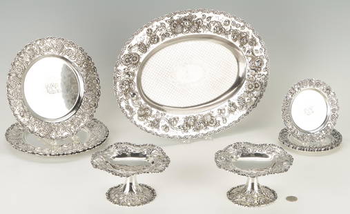 10 Pieces Of Sterling Silver Hollowware