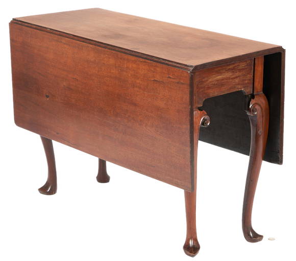Mahogany Queen Anne Drop Leaf Table, Poss. Irish