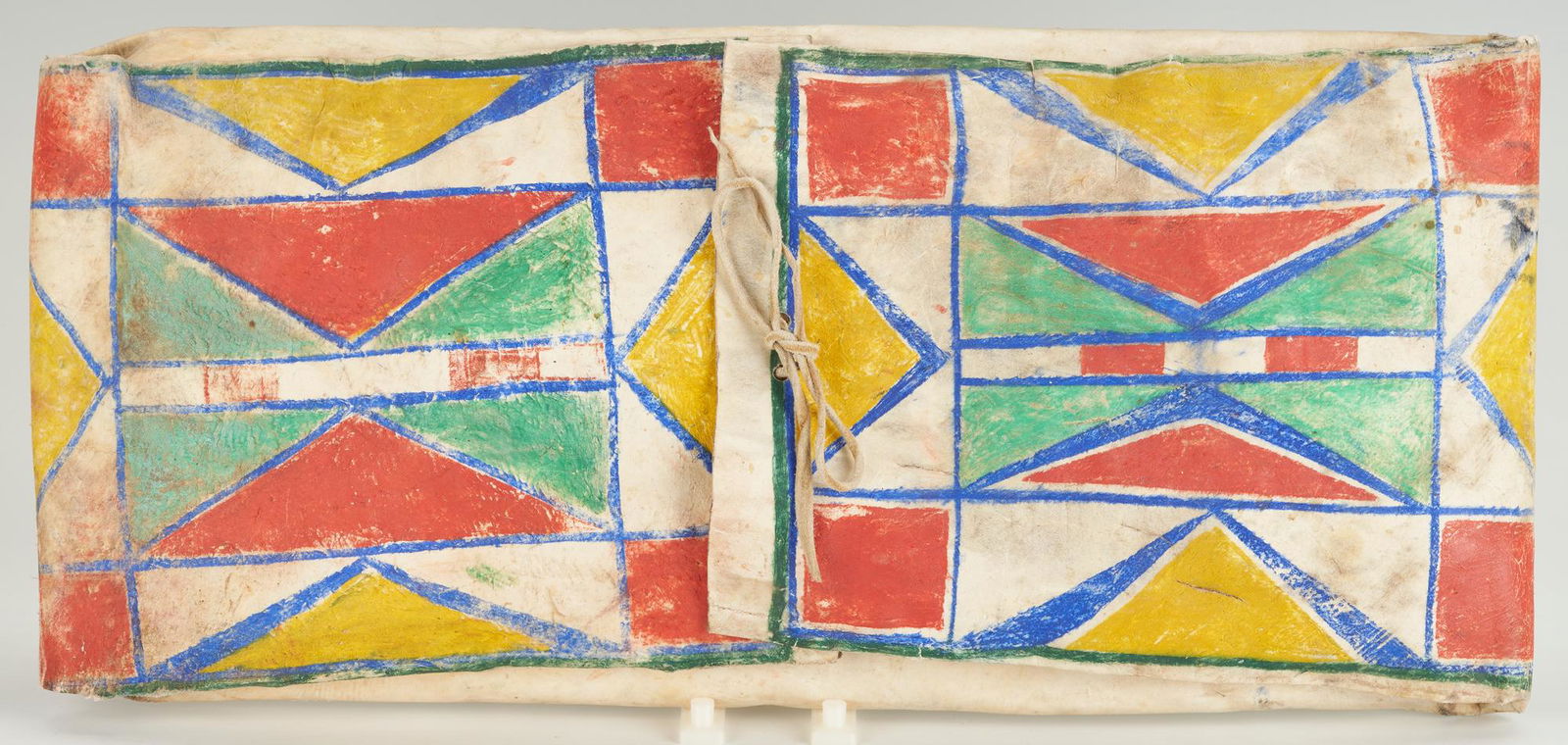 Native American Plains Painted Parfleche Bag w/ COA (#0600) on Jan 28 ...