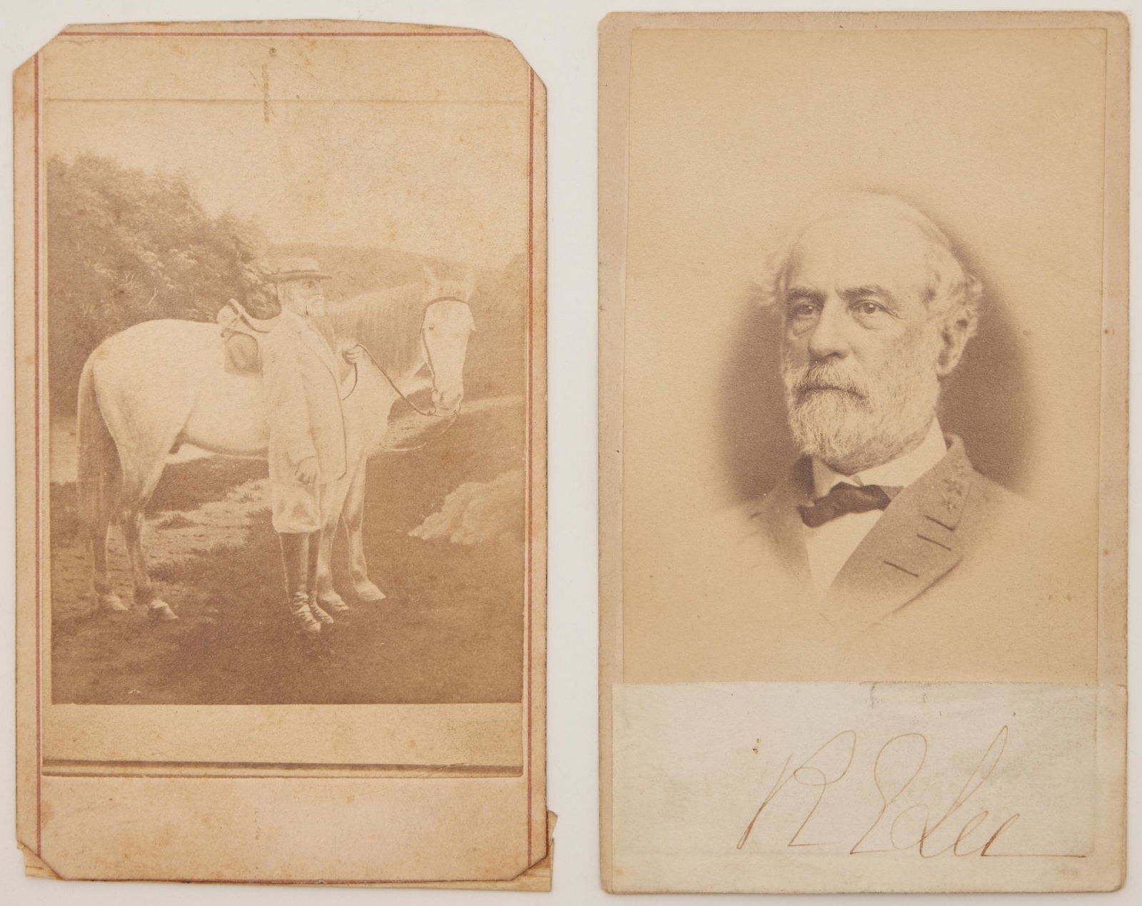 Robert E. Lee Signed CDV, Traveller & Lee CDV by Plecker, 2 items - Jan ...