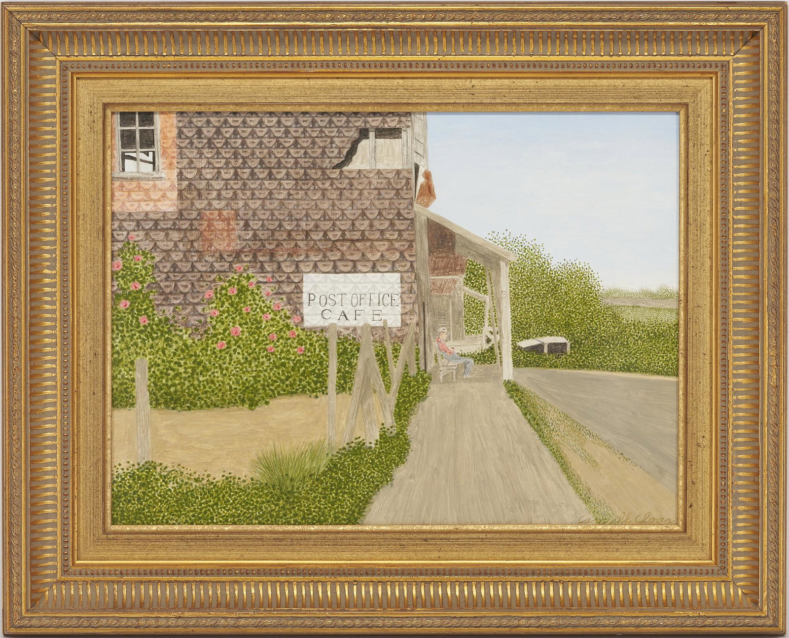 Carroll Cloar Painting, Post Office Cafe, 1975