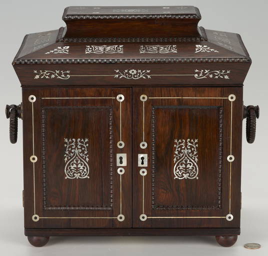 Regency Rosewood & Mother Of Pearl Ladies Compendium