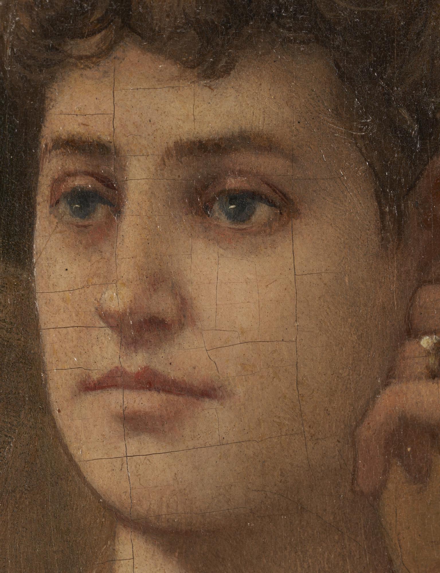 Louis Hector Leroux O/b Painting Of Cleopatra Enthroned Auction