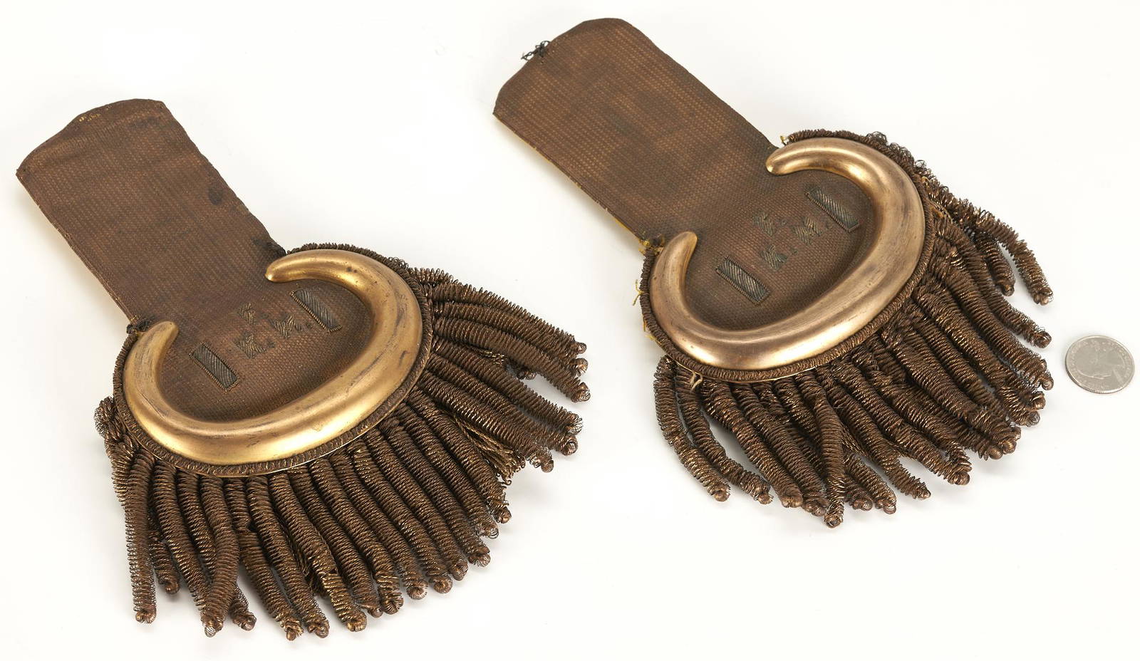 Civil War Epaulets, Maj. N.r. Chambliss, Kentucky History Auction
