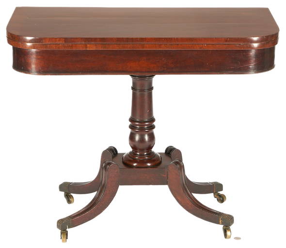 American Mahogany Federal Card Table