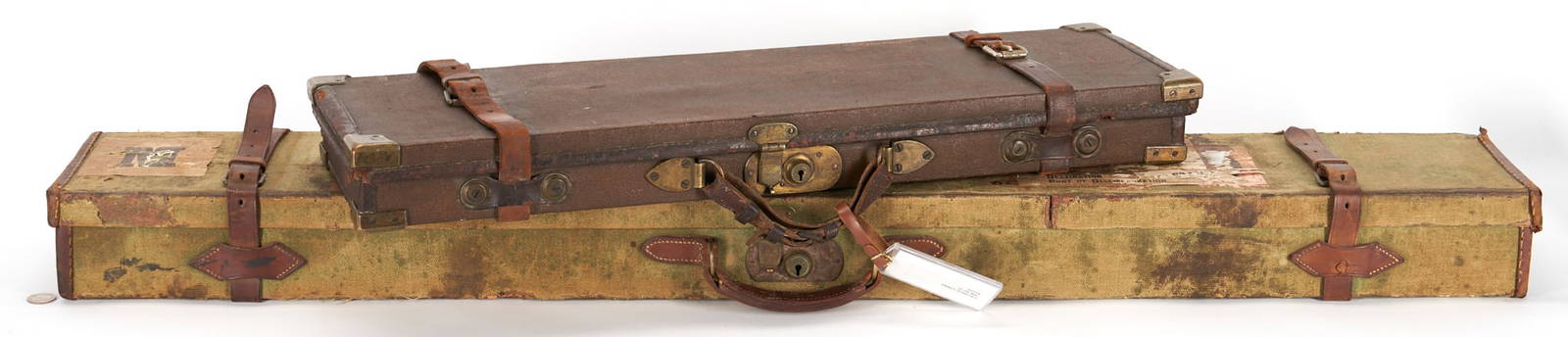 2 Antique Gun Cases Incl. J Graham & Co; George Gibbs Auction