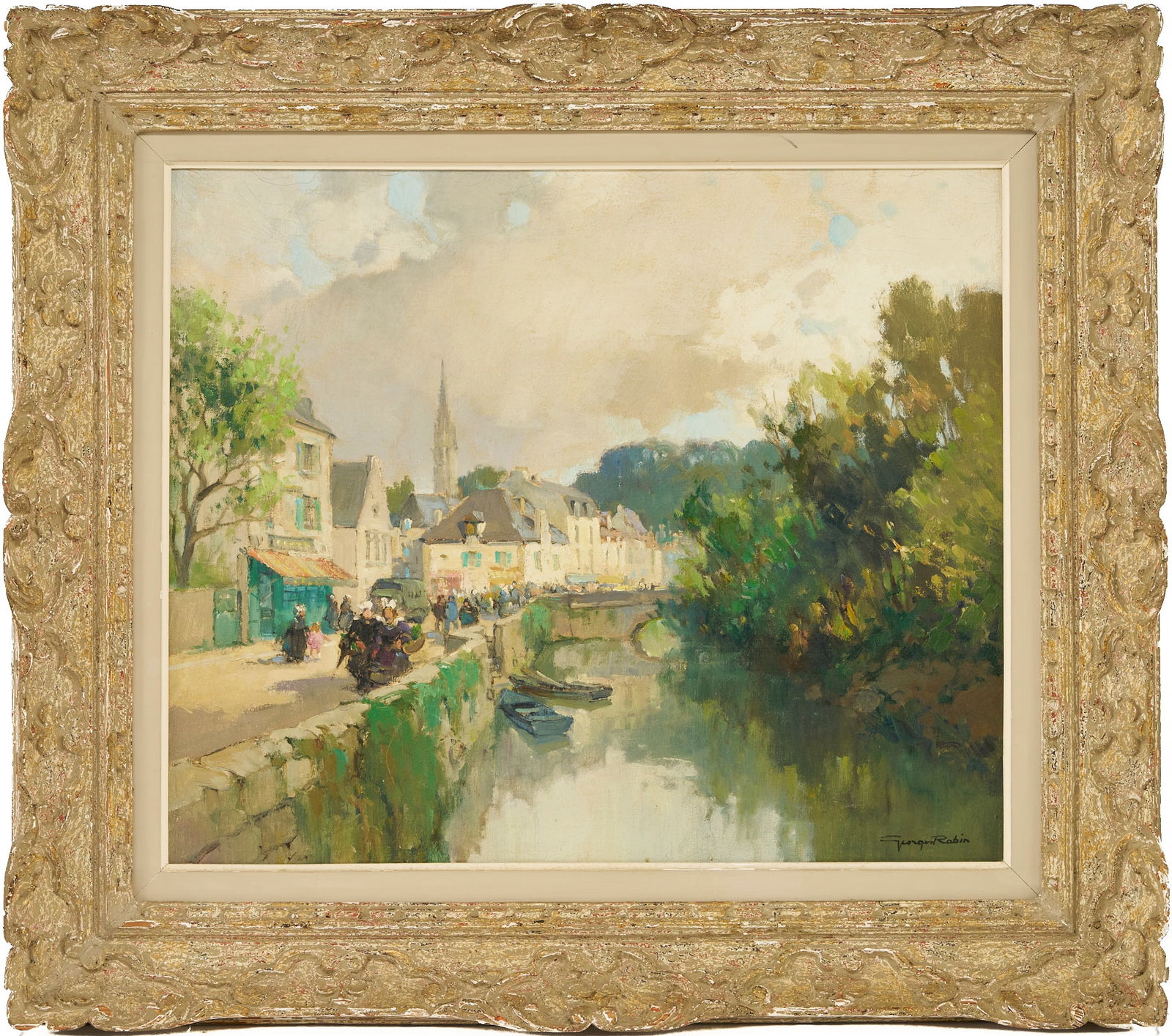 Georges Charles Robin O/c Pont-aven Finistere Auction