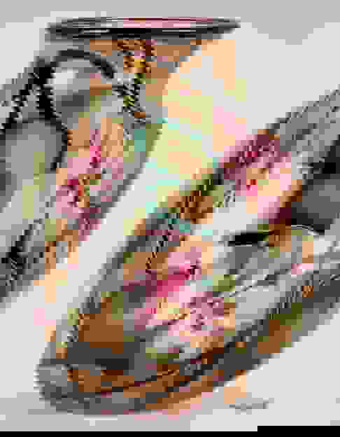 Charles Lotton Multi Flora Art Glass Vase Auction