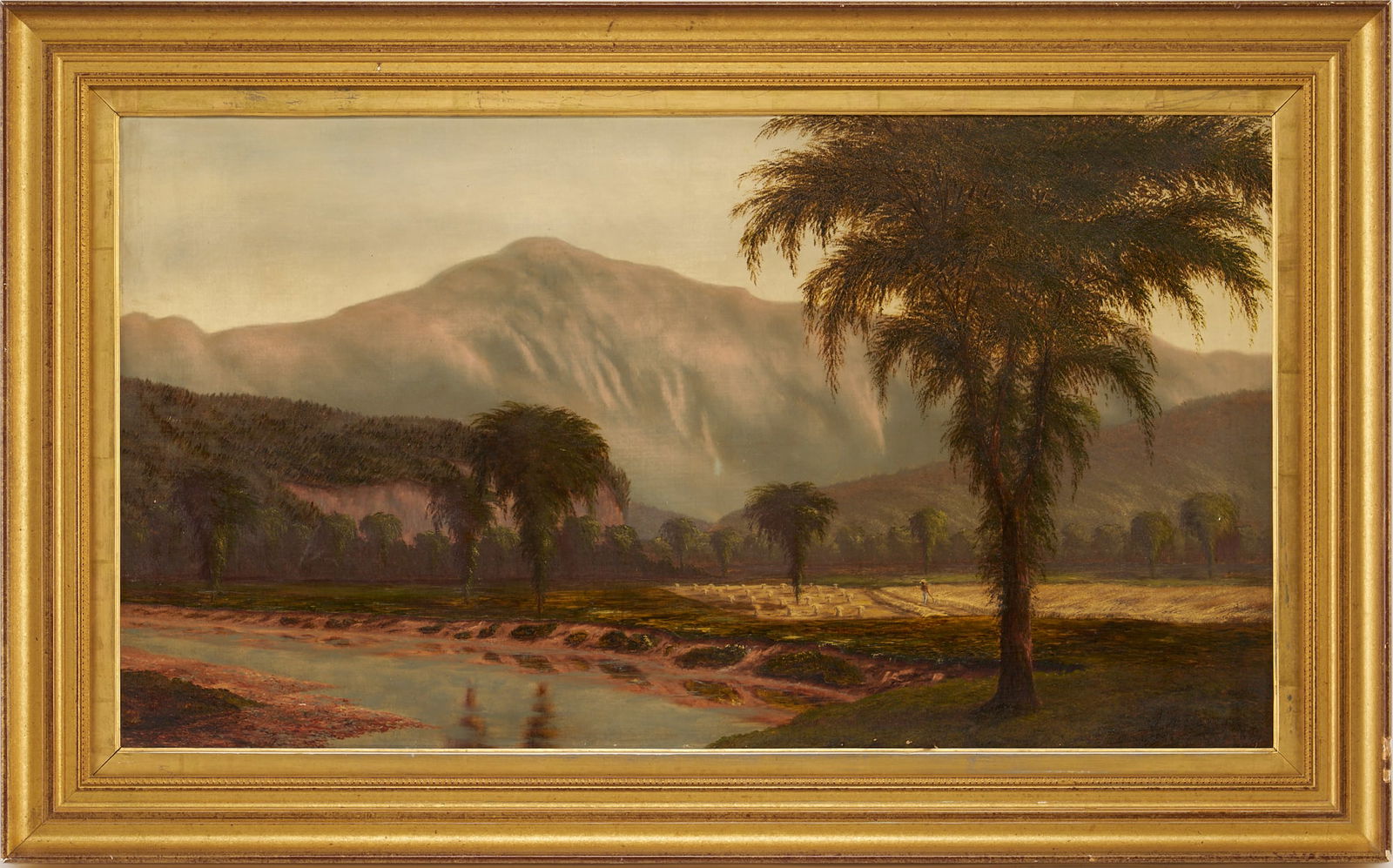 Thomas Waine Perry O/c 19th Century California Landscape Painting Auction