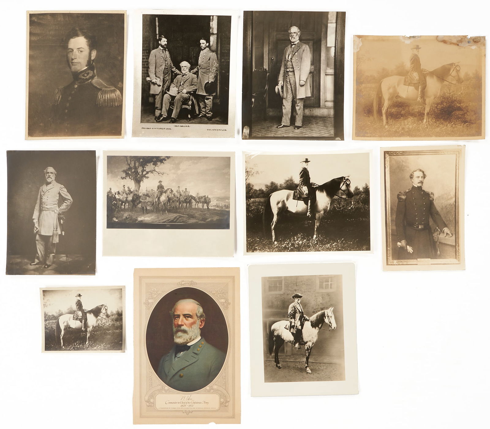 Collection Of 11 Robert E. Lee Images Incl Traveller, Miley Auction