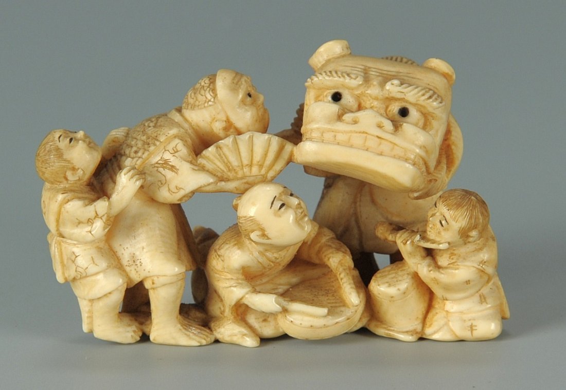 6: Japanese Ivory Netsuke Figural, Hoshin