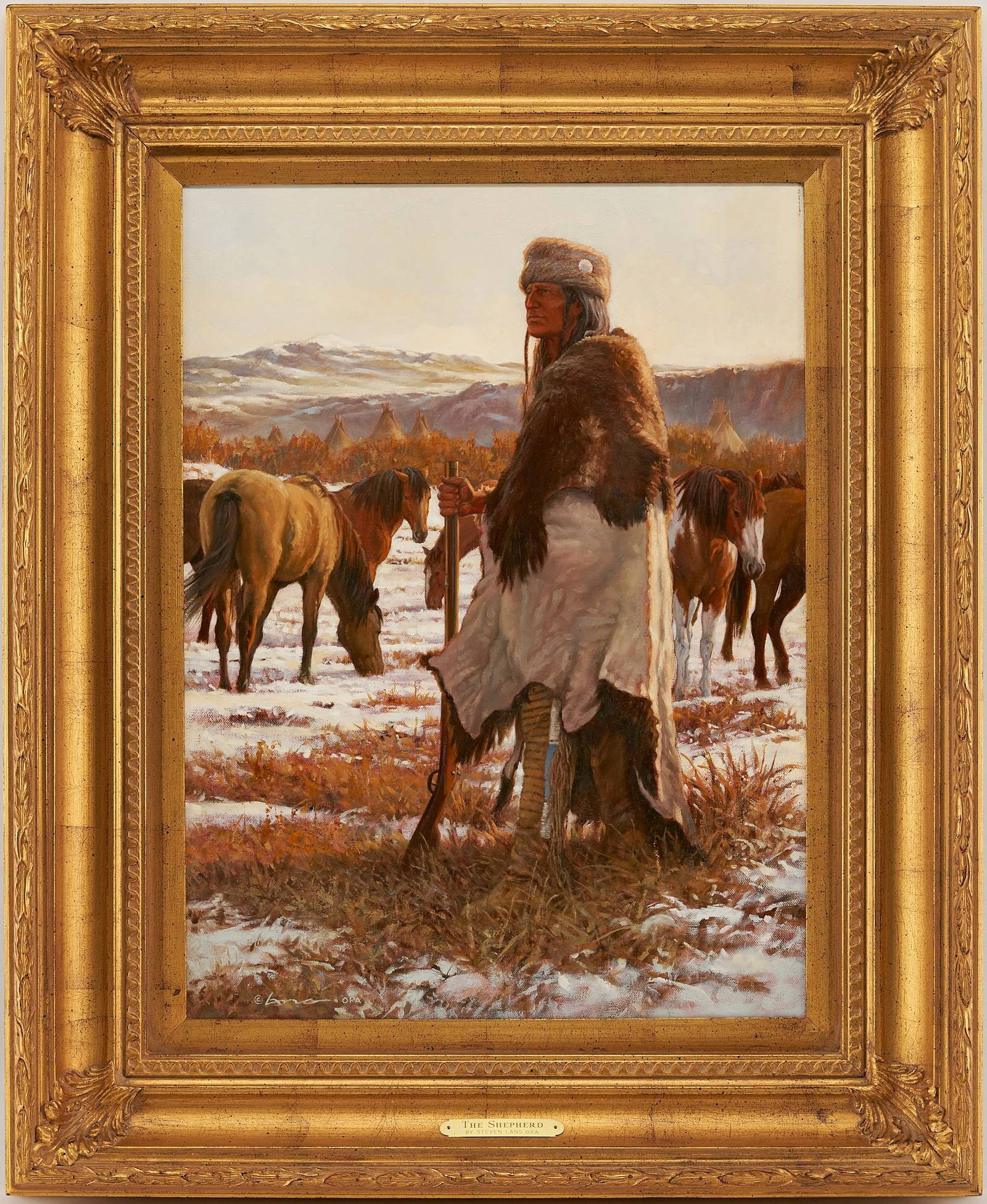 Steven Lang O/c, The Shepherd Auction