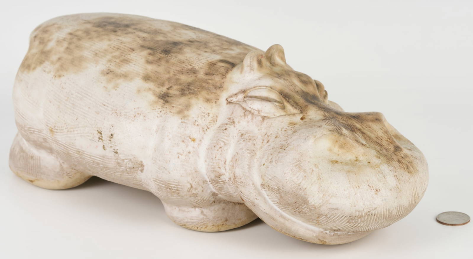 Mccarty Pottery Hippopotamus Figurine, Merigold, Mississippi Auction