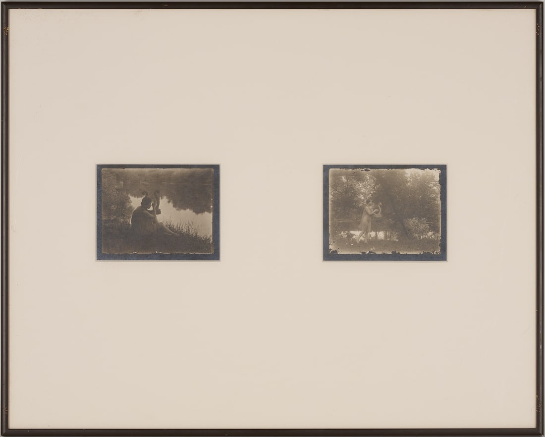 Nancy Ford Cones, 2 Framed Platinum Prints Auction