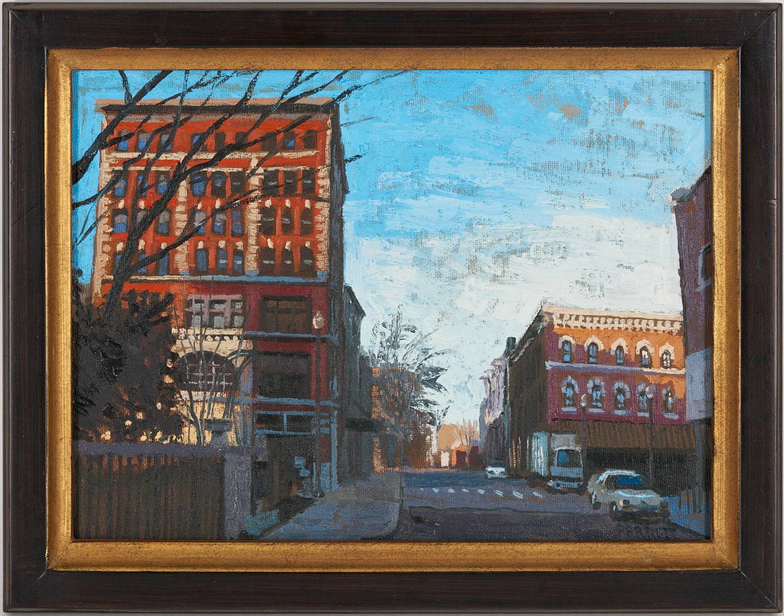 Joe Parrott O/c Knoxville Streetscape, South Gay Street Auction