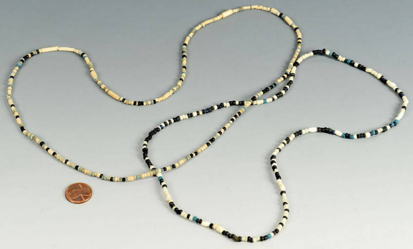 Pair Of Native American Strands Of Beads