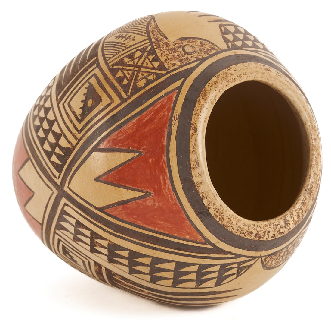 3 Native American Hopi Pottery Items Auction