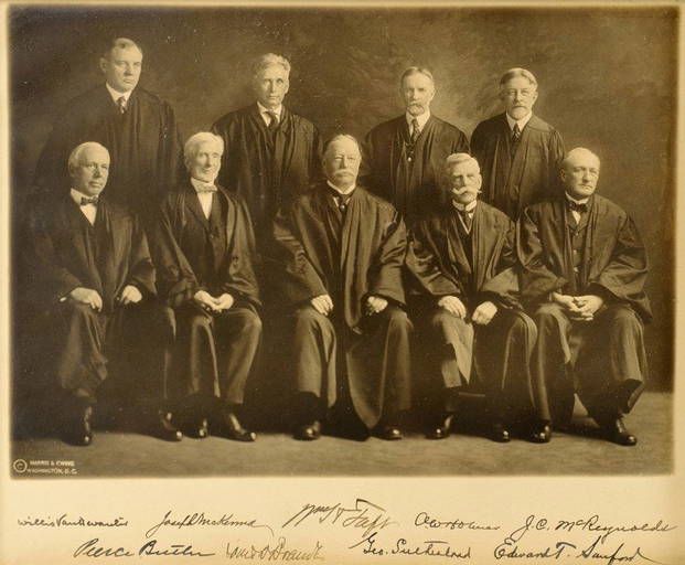 Taft Supreme Court Photograph, Signed