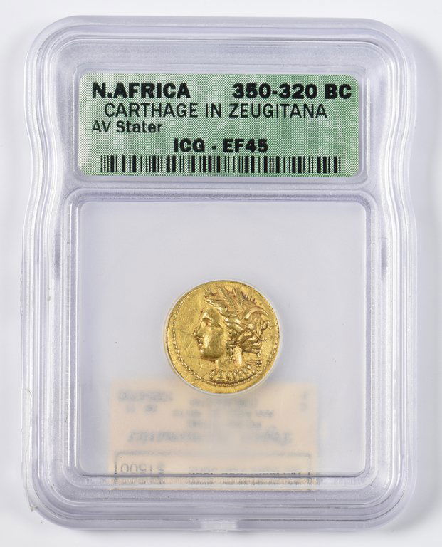Carthage Gold Av Stater, Zeugitana, North Africa
