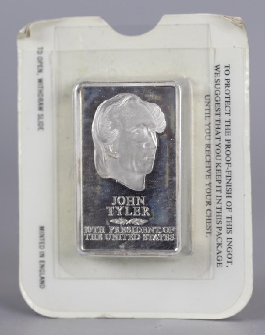 John Tyler Silver Presidential Ingot