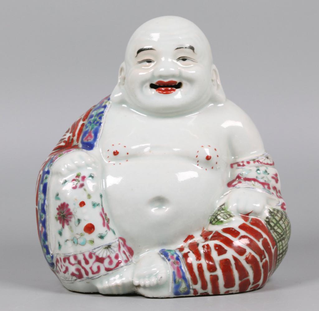 Chinese porcelain hotai Buddha, possibly Republican - Feb 26, 2021 | WR ...