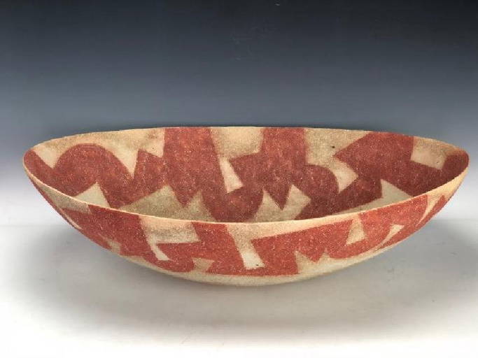 A Very Large Japanese Pottery Bowl