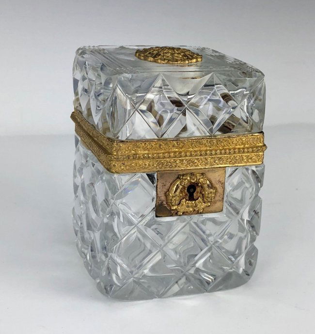 ORMOLU MOUNTED BACCARAT BOX