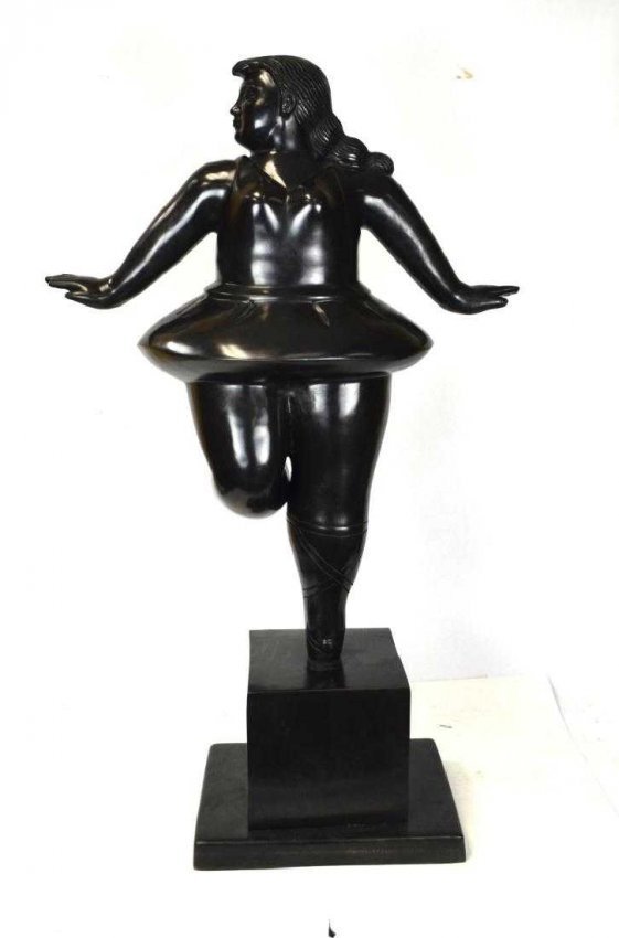 A VERY LARGE SIGNED BOTERO BRONZE SCULPTURE OF A DANCER - Jun 15, 2019 ...