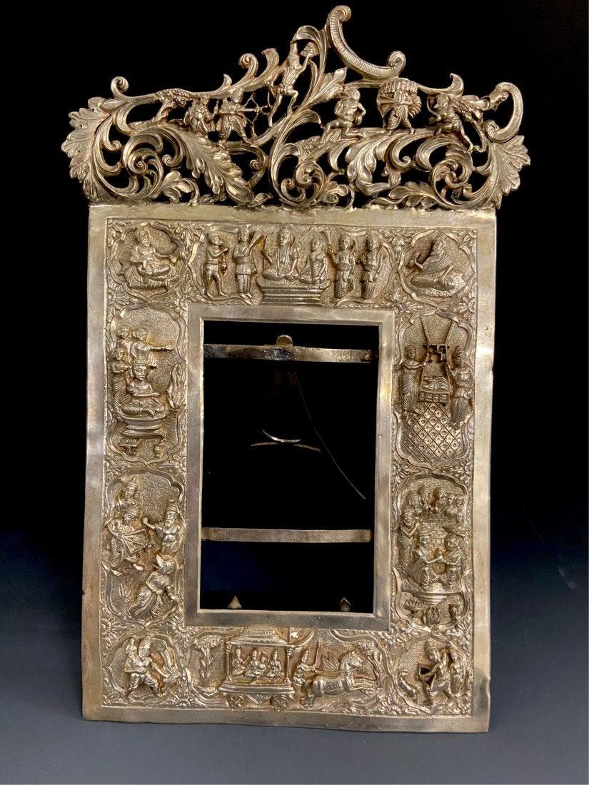 A LARGE BURMESE SILVER PICTURE FRAME - May 31, 2020 | Louvre Antique ...
