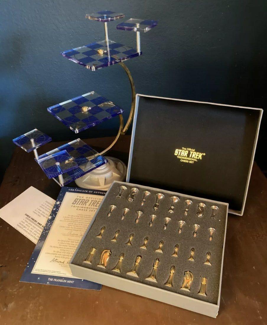 Franklin Mint Star Trek Tri Dimensional Chess Set