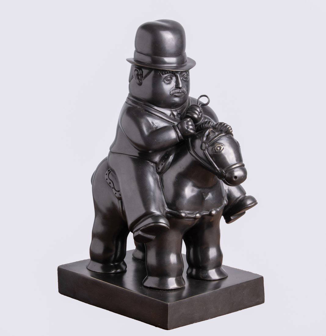 Fernando Botero Bronze Sculpture Pedrito On The Horse Auction