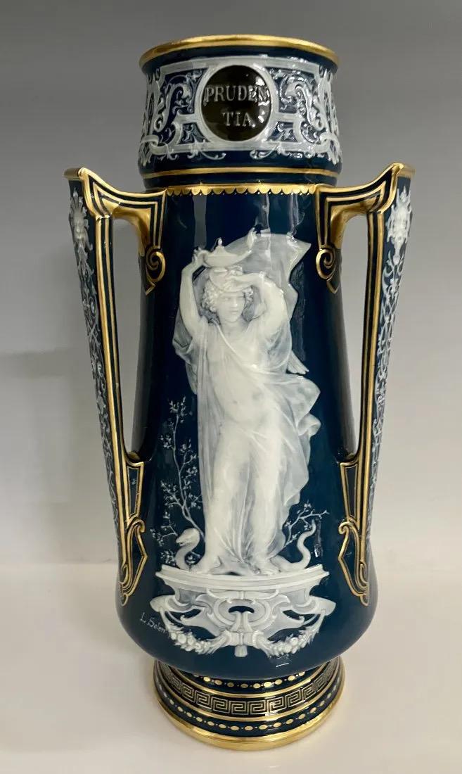 A Magnificent Minton Pate Sur Pate Vase By Louis Solon Auction