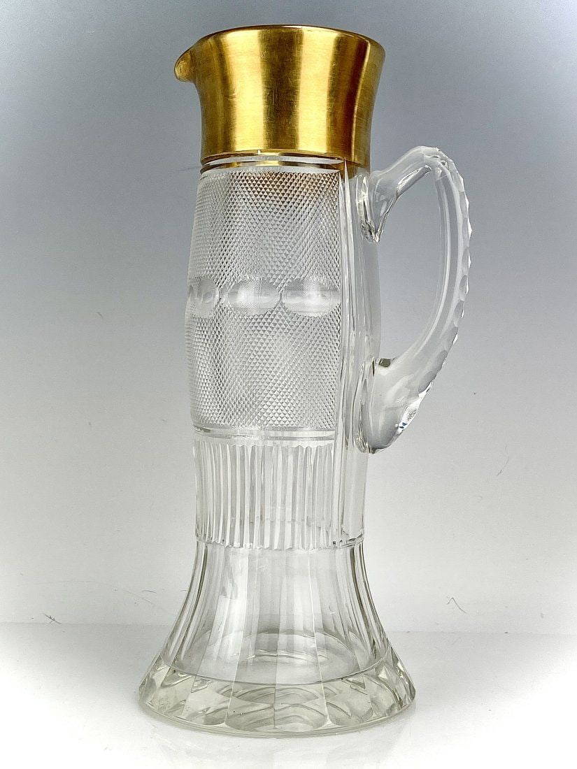 Moser Glass Pitcher Auction