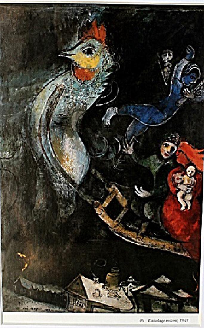 L' attelage Volant, 1945 - Marc Chagall - Lithograph | Barnebys