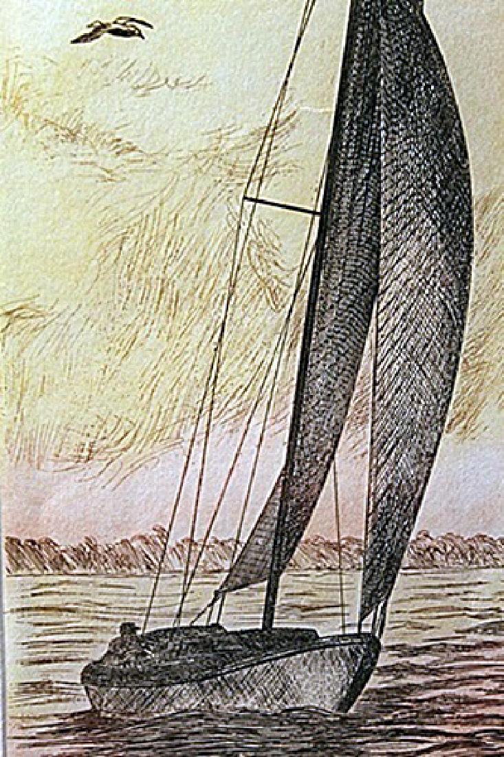 Fishermans Cove I - Paul Geygan - Etching