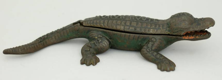 Monon Railroad Alligator Match Safe Original Casting