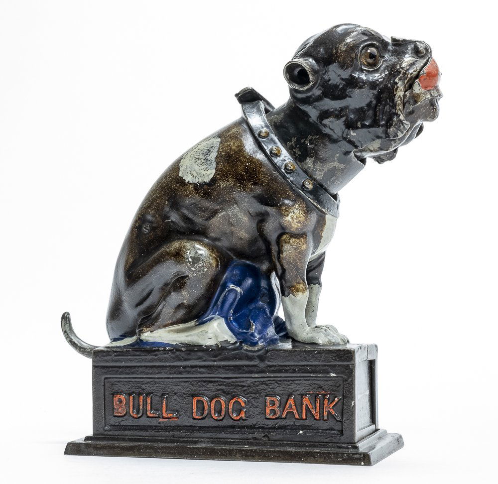 Bulldog, Coin on Nose Cast Iron Bank - Apr 05, 2020 | The RSL Auction ...